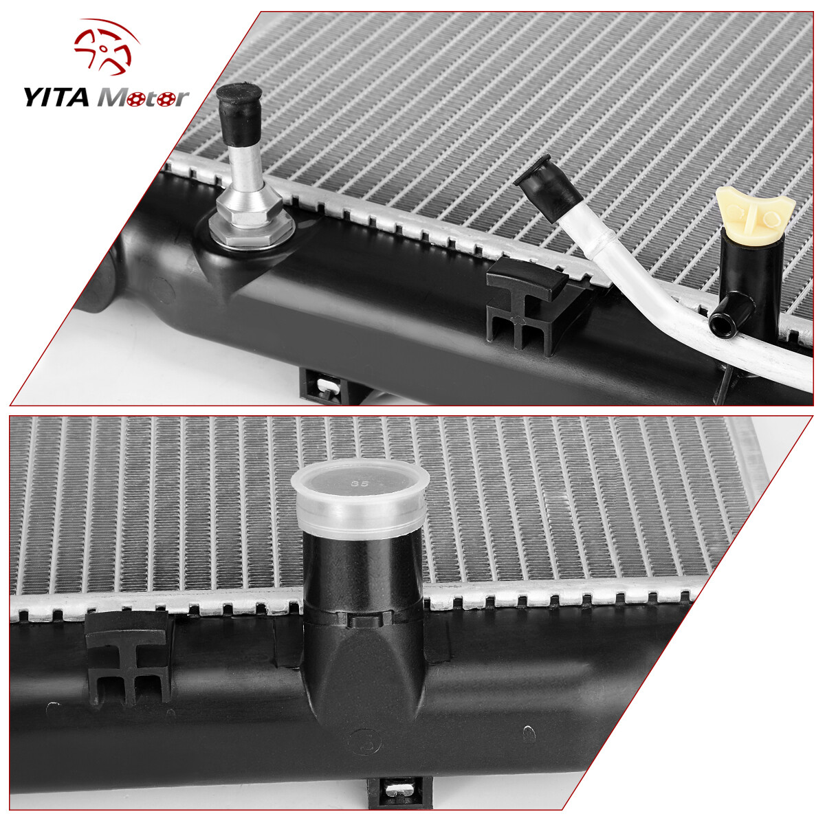 YITAMOTOR Radiator For 2007 2008 2009 2010 2011 Toyota Camry 2.4L 2.5L ...