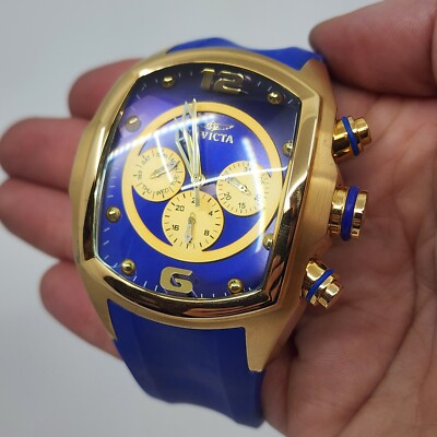 RARE Invicta Lupah 18781 Red Quartz Mens Watch Clean New Battery | eBay