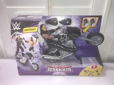 WWE Wrekkin Slamcycle with THE UNDERTAKER Wrestling Figure Motorcycle ...
