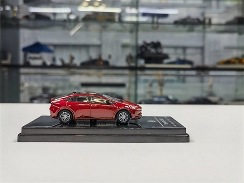 PARA 1/64 Scale Toyota Prius 2023 Red Diecast Car Model Collection Toy ...