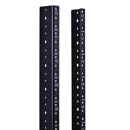 12U Vertical Server Rack Rail Pair Kit, DIY Rack Build, 12-24 Screws ...