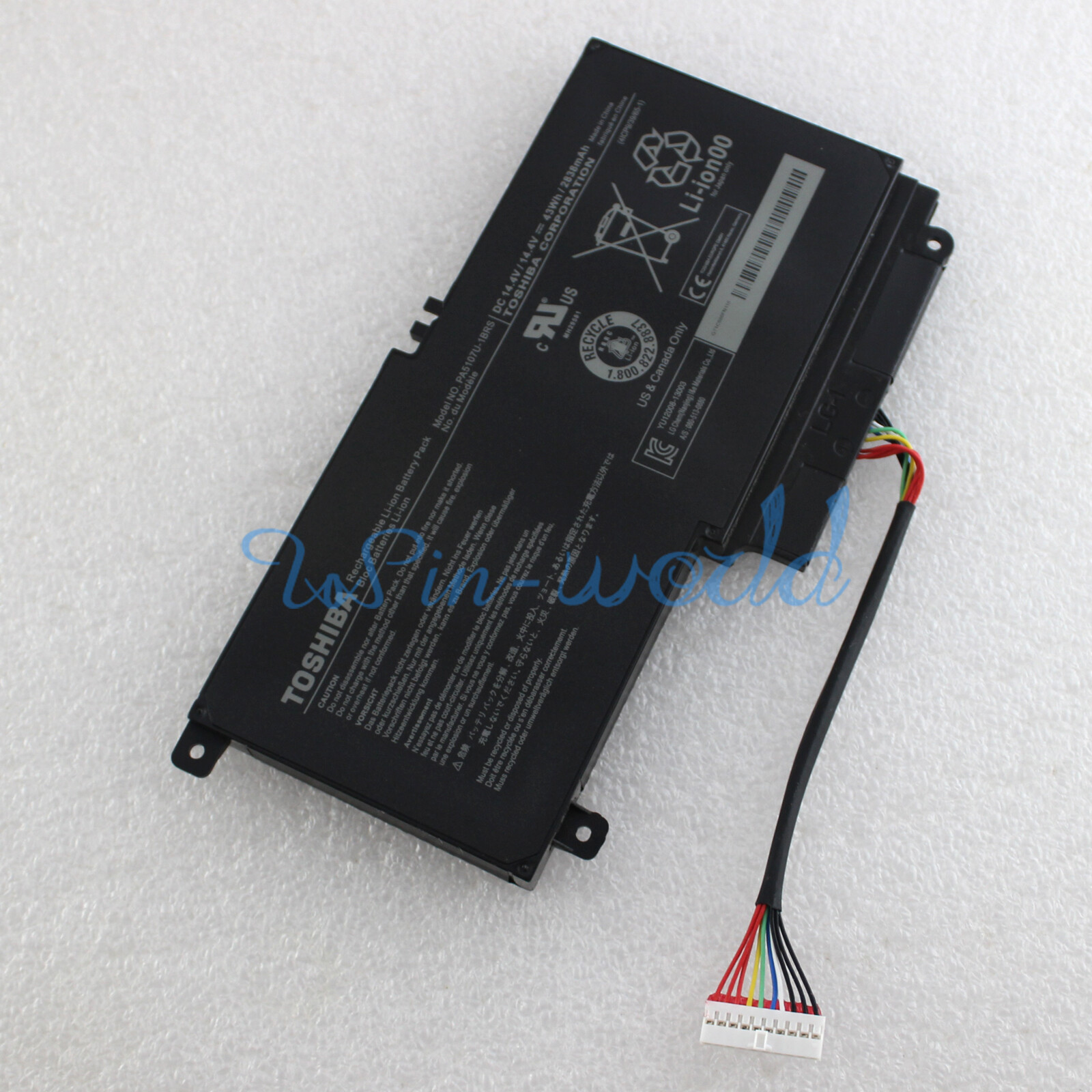 Genuine PA5107U-1BRS Battery for TOSHIBA Satelite P50-A L40-A L50-A S55 ...