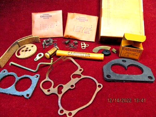 1936 OLDSMOBILE 8 CARTER WDO 328S CARBURETOR KIT 1038 w/LEATHER ...