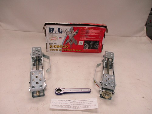 BAL X-CHOCK TIRE LOCKING CHOCKS 2-PACK SILVER 28012 RV CAMPER | eBay