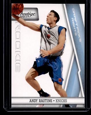 Andy Rautins /999 Rookie Light Blue Prestige 2010-11 Card #188 New York ...