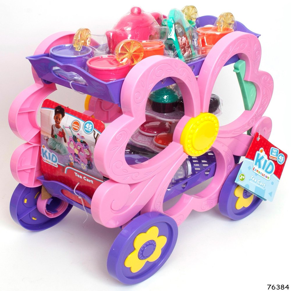 Kid Connection Flower Tea Cart Play Set, 45 Pieces | eBay