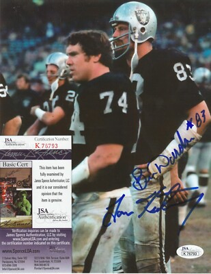 BEN DAVIDSON / TOM KEATING OAKLAND RAIDERS JSA AUTHENTICATED SIGNED ...