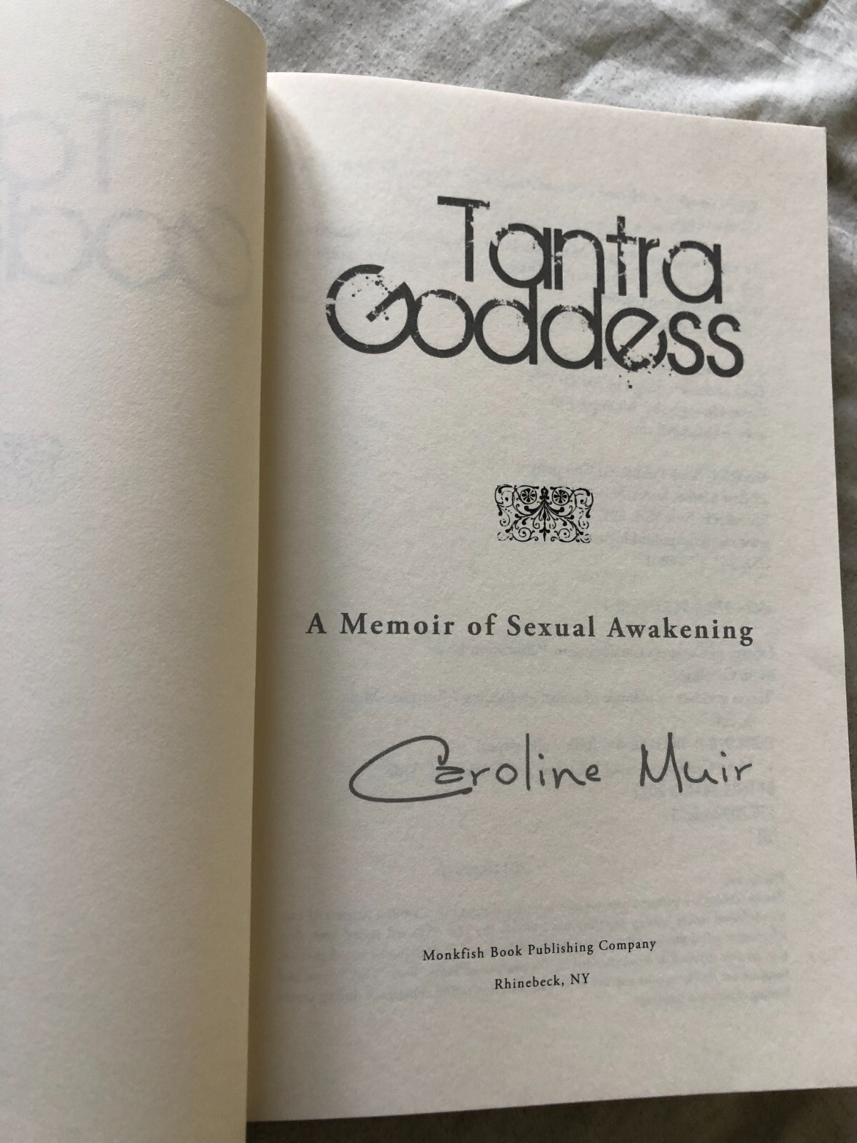 Tantra Goddess A Memoir of Sexual Awakening by Caroline Muir | eBay ...