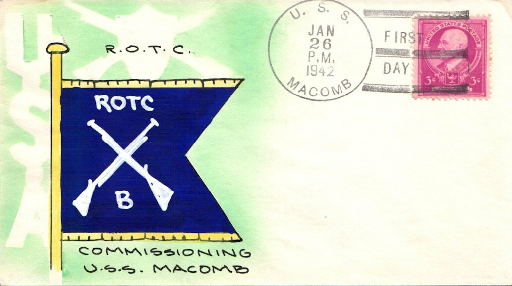 USS Macomb DD458 Weigand Cover (2071942DD458008) | eBay