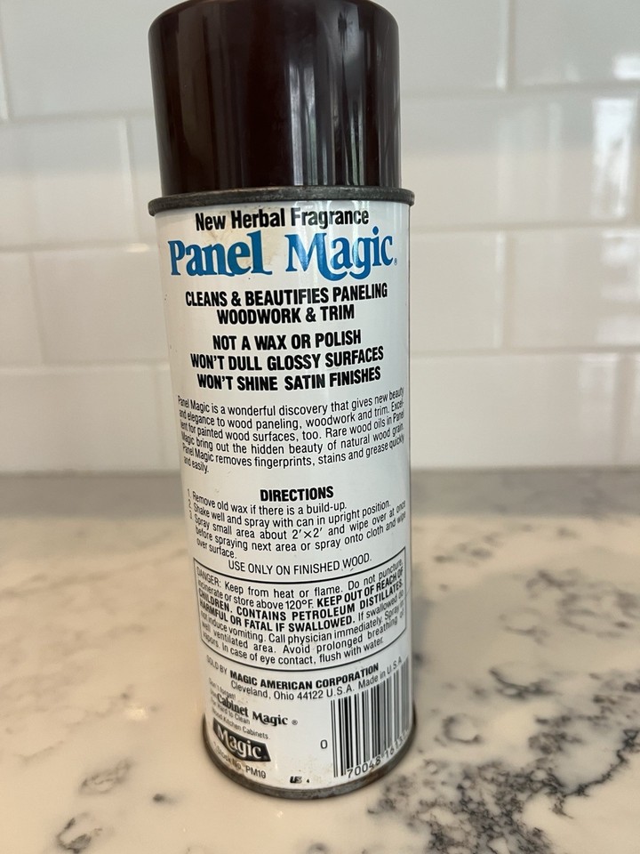 Panel Magic Spray Can Wood Paneling Cleaner Vintage 1970's | eBay
