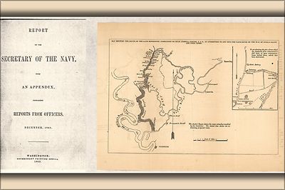 Poster, Many Sizes; Map Of Yazoo River Mississippi 1863 | eBay