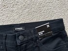 Women’s Express Black Mid Rise Skyscraper Jeans Size 2 Premium Stretch ...