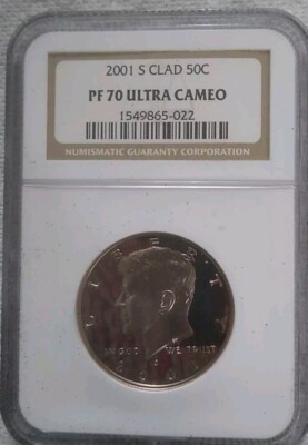 2001-S Copper Nickel Clad Kennedy Half Dollar NGC PF70 UCAM | eBay