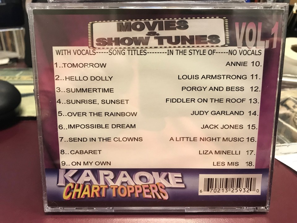 Chart Toppers Karaoke KCT 011 Broadway Shows # 1 CDG Multiplex Sealed ...