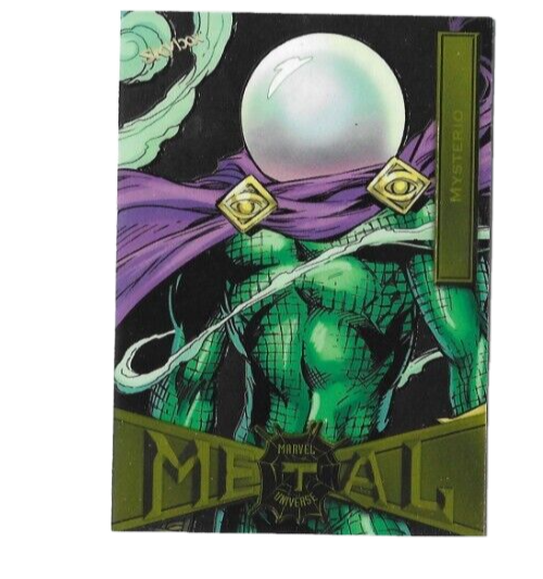 Mysterio 2022 Upper Deck Skybox Marvel Metal Universe Yellow FX ...
