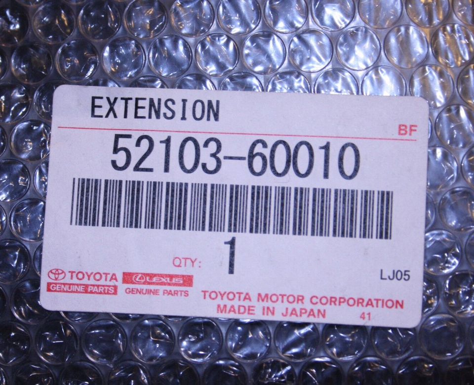 52103-60010 LH Front Bumper Extension FJ60 BJ60 HJ60 Land Cruiser ...