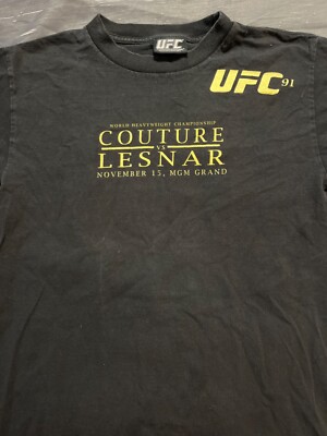 UFC 91 event shirt small Brock Lesnar Randy Couture | eBay