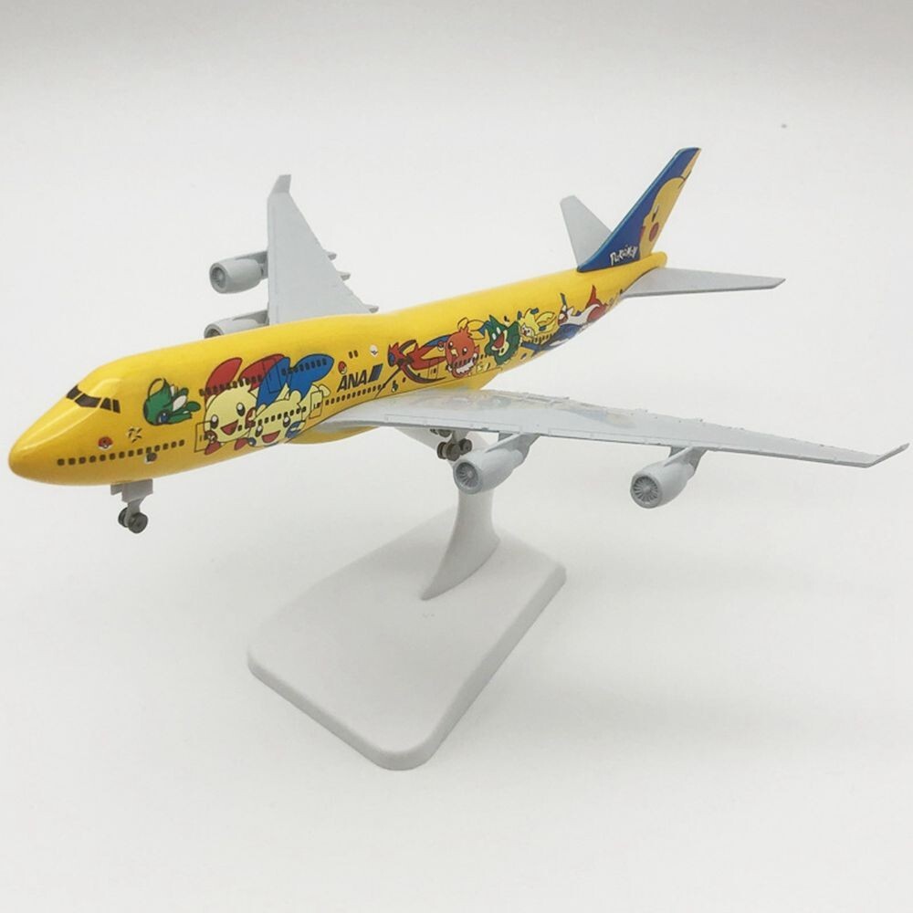 ️AIR Japanese Pikachu B747 airplane model with landing gear collection ...