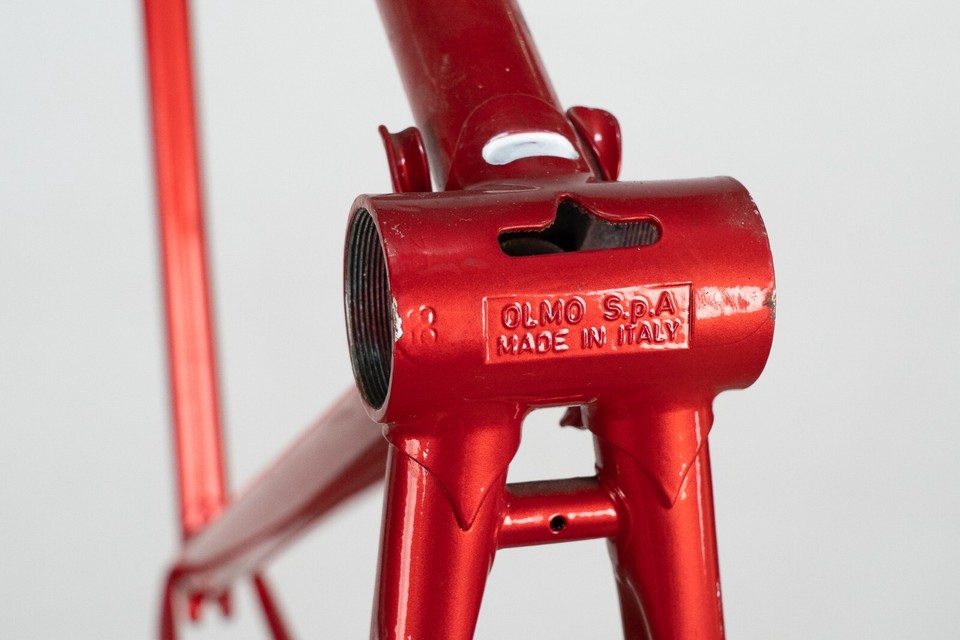 NOS OLMO STEEL FRAME VINTAGE ROAD RACING BICYCLE BIKE ITALIAN ...