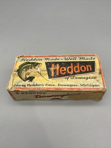 Vintage HEDDON fishing lure BOX ONLY.. DOWAGIAC Lure | eBay