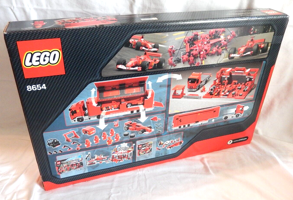 Lego 8654 Scuderia Ferrari Truck collector's edition Racers 100% ...