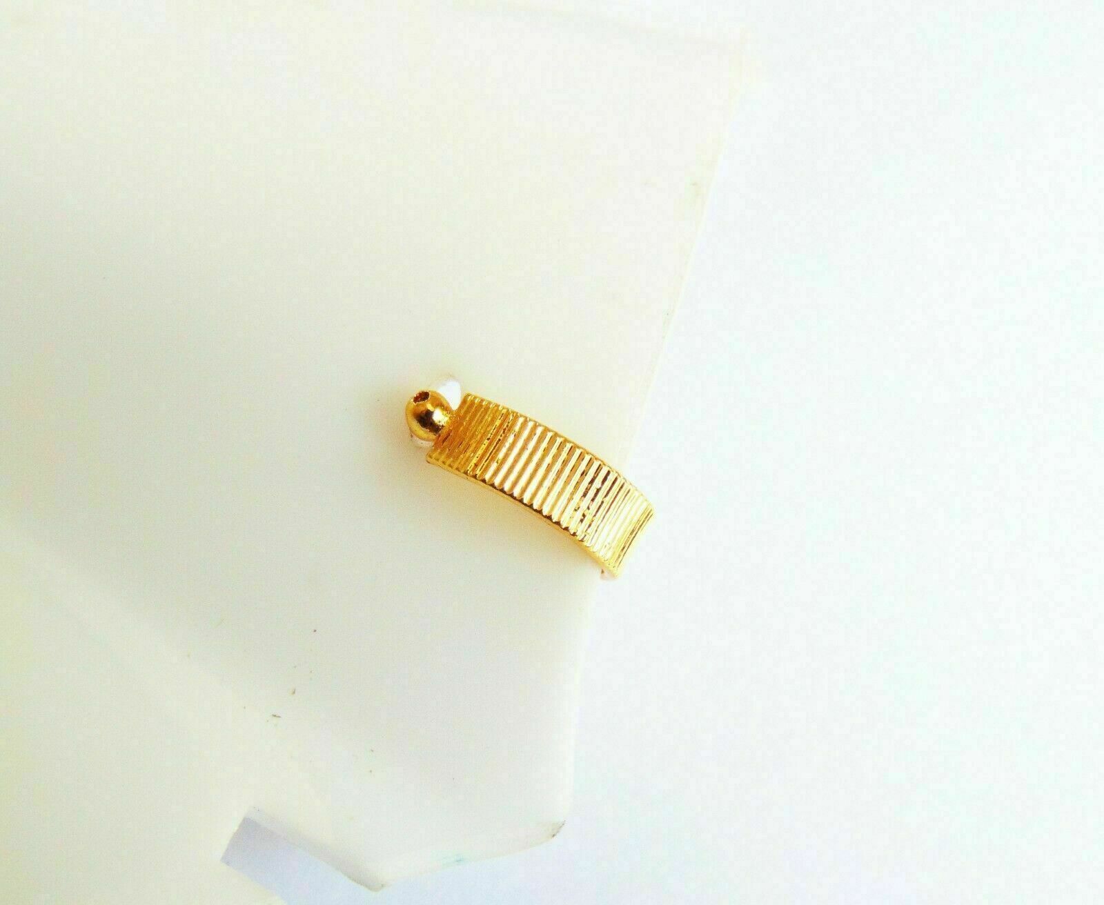 GoldPlated Nath Velantine Gift Hoop Nose Ring Indian Unisex Nose Ear ...