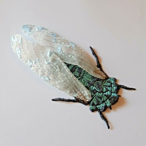 Cicada Realistic Bug Insect Handmade Sew-On Embroidered Patch | eBay