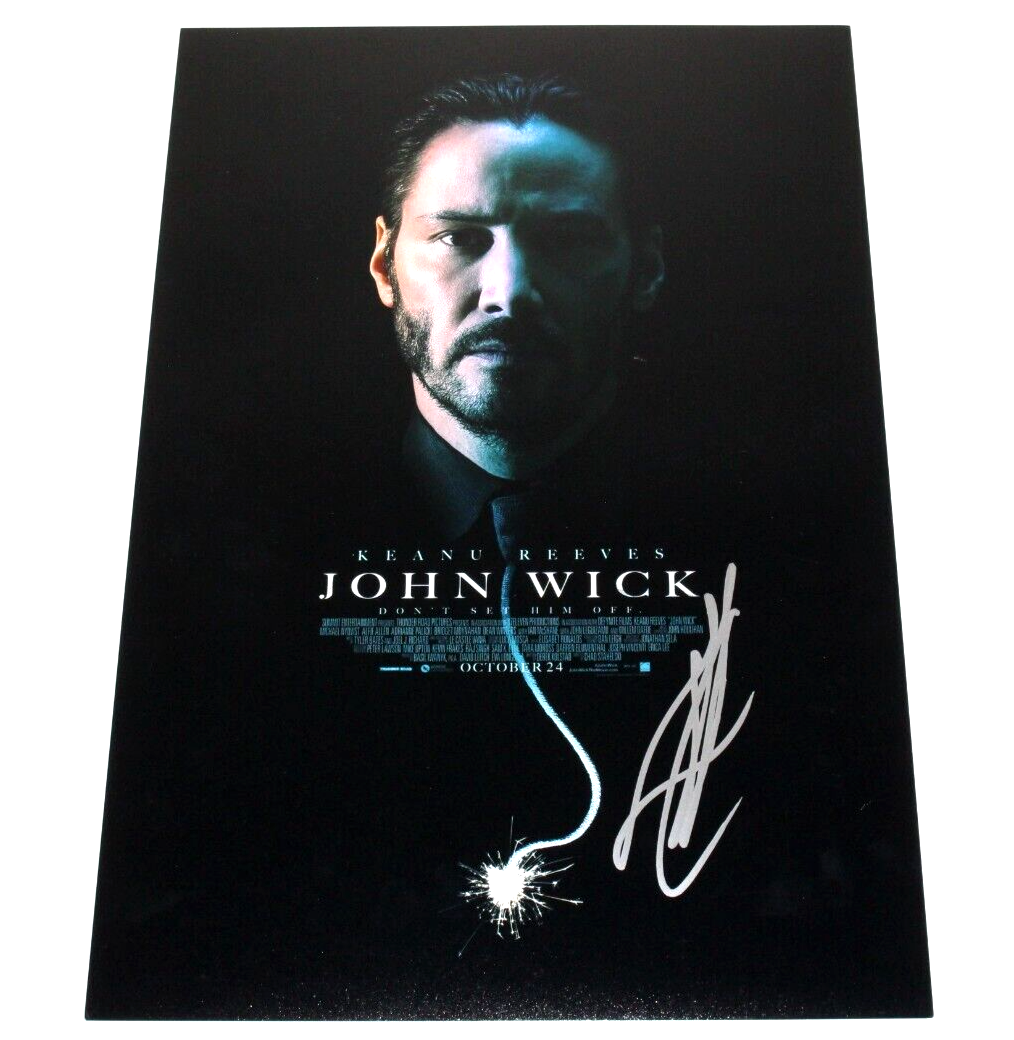 Keanu Reeves Autographed Signed 'JOHN WICK' 12x18 MOVIE POSTER COA ...