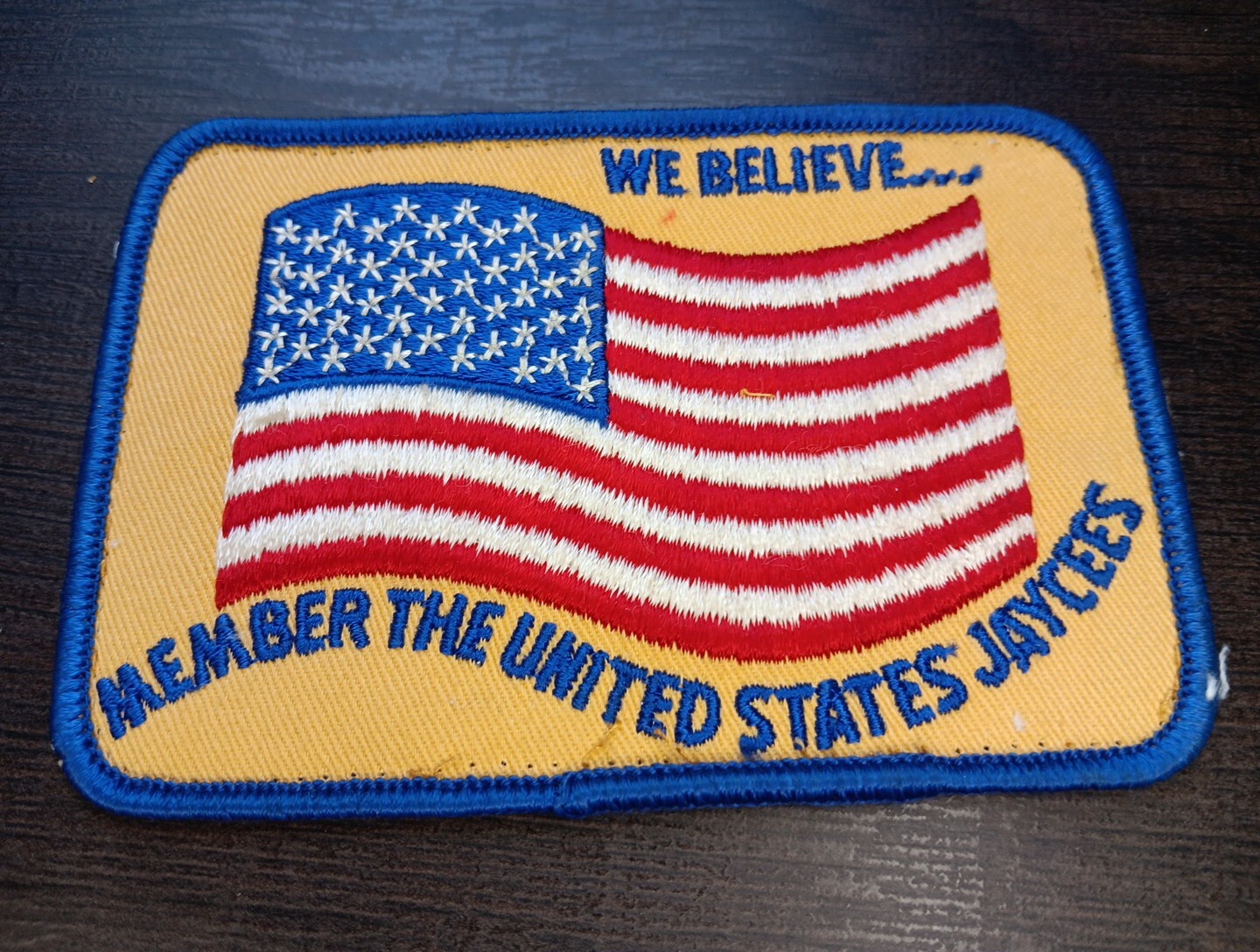 Vintage We Believe Member of the United States Jaycees Jacket Patch ...