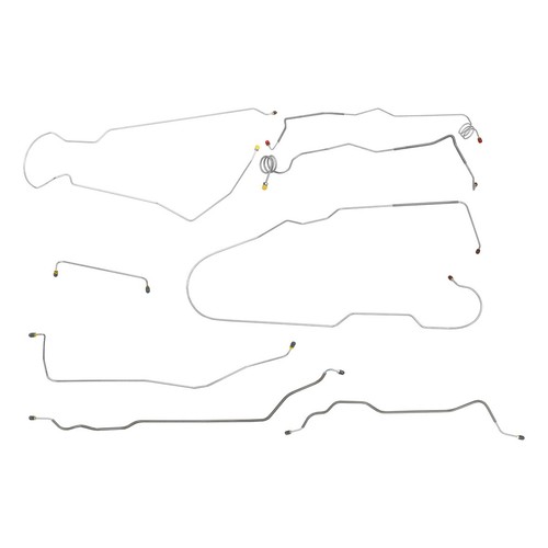 1973-80 Chevrolet GMC C10 C15 Long bed Complete Manual Disc Brake Line ...