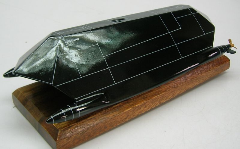 Sea Shadow James Bond Stealth Ship Desktop Wood Model Regular New Free ...