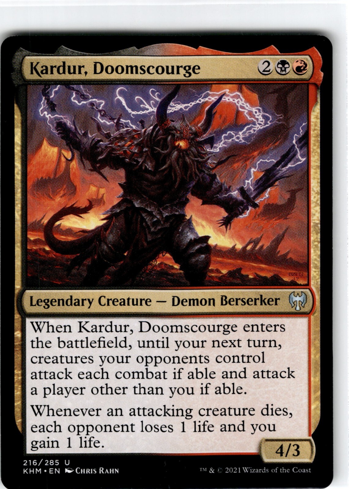 Magic the Gathering MTG Kaldheim Kardur Doomscourge | eBay