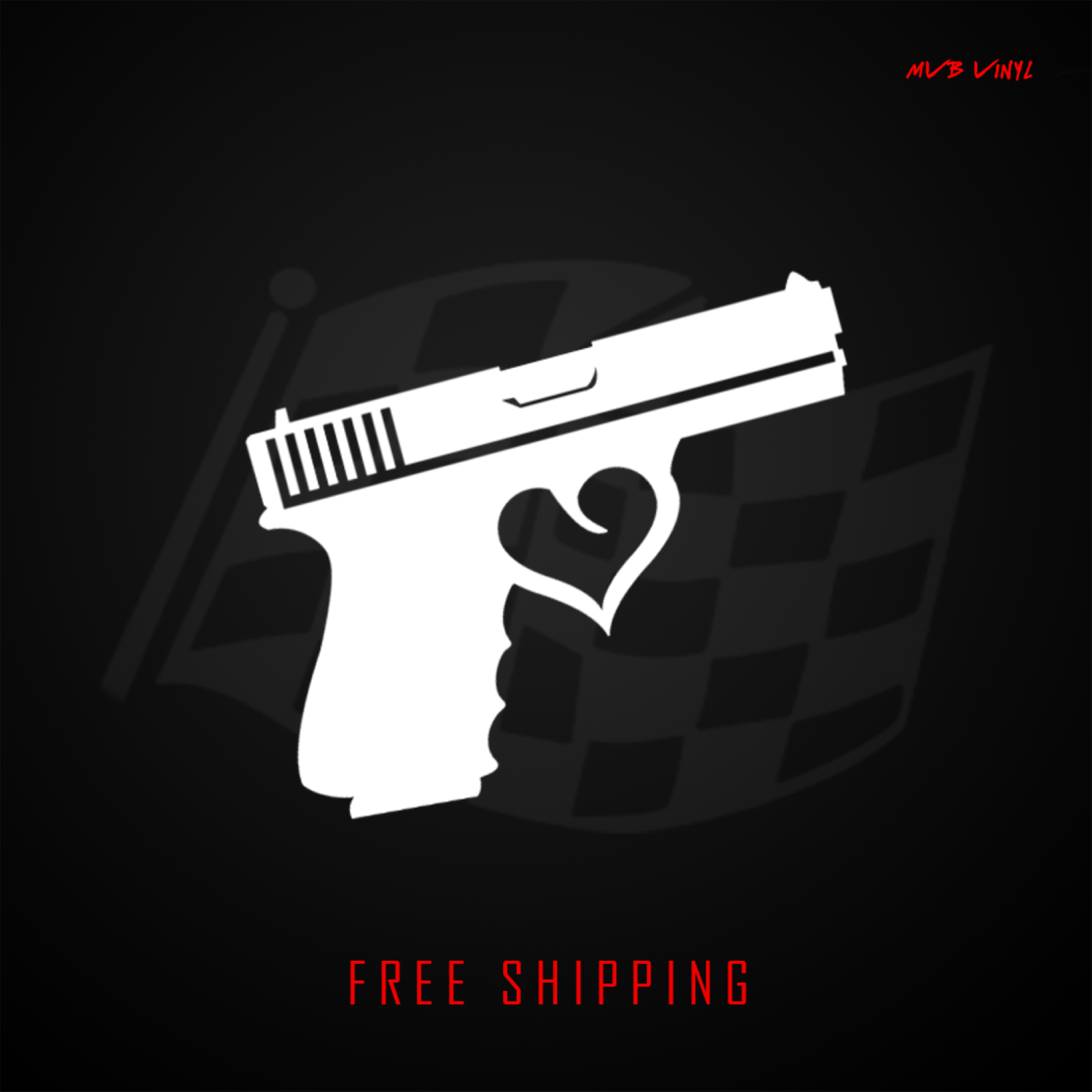 Gun Heart Vinyl Decal Sticker | Cute Handgun Pro Gun NRA 144 | eBay