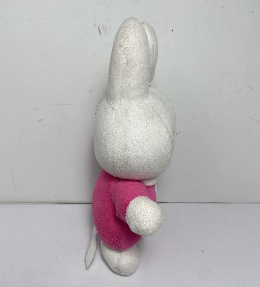 Miffy Bunny Rabbit Plush 9 Inch Stuffed Animal Toy Rattle Pink White | eBay