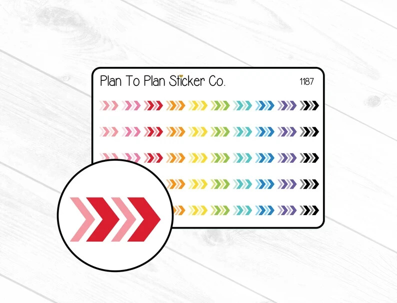 1187~~Doodle Arrows Planner Stickers. | eBay