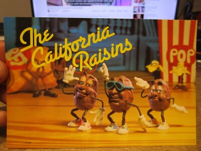 D3 CALIFORNIA Old Postcard Claymation Raisins I Heard It Through the ...