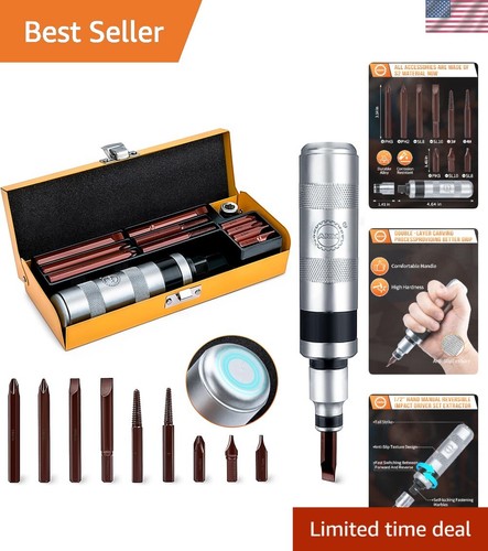 Heavy-Duty 12 PCS Manual Impact Driver Set with Screw Extractor ...