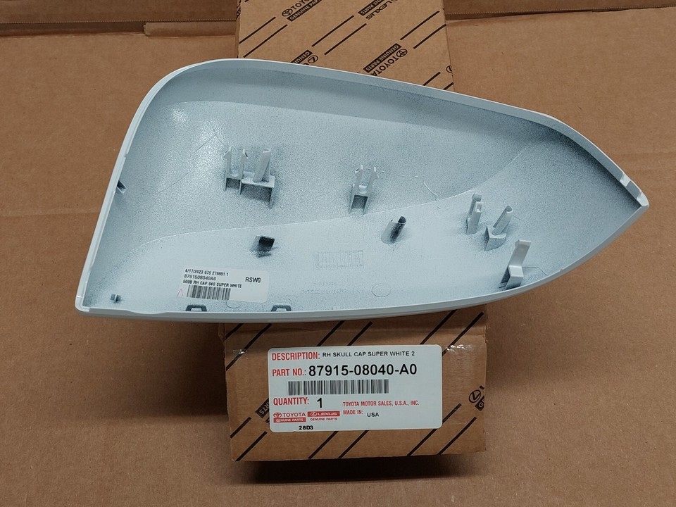 OEM TOYOTA SIENNA PASSENGER SIDE MIRROR COVER WHITE 040 FITS 2021-24 | eBay