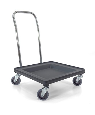 Dish Rack and Glass Rack Dolly with 31" Handle, 250 lb. Capacity, Gray ...