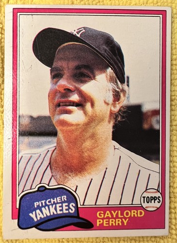 1981 Topps Gaylord Perry #582 Baseball Card New York Yankees | eBay