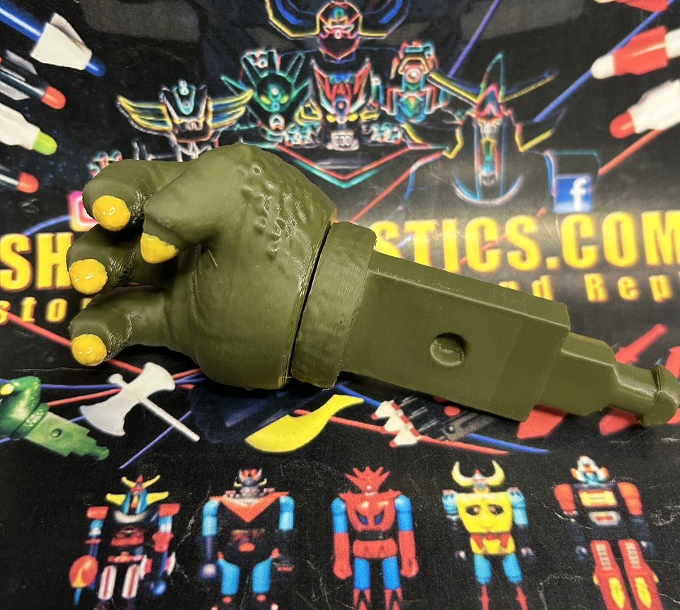 Version 2/3 GODZILLA FIRING FIST Reproduction-1977 Mattel SHOGUN ...