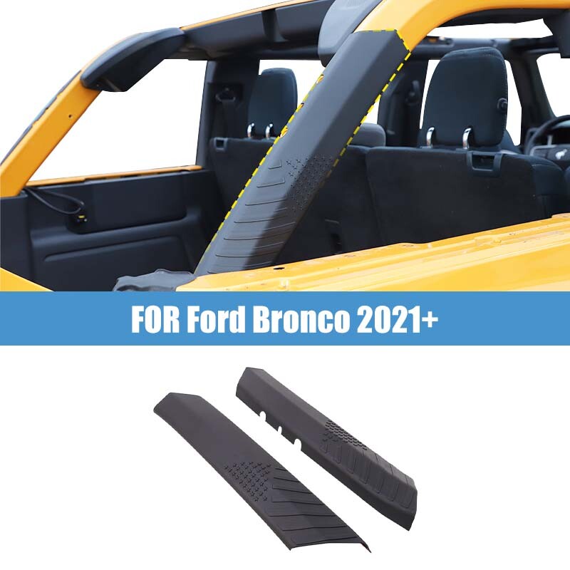 Soft Top Pillars Edge Guard Cover Roll Bar Protector For Ford Bronco ...