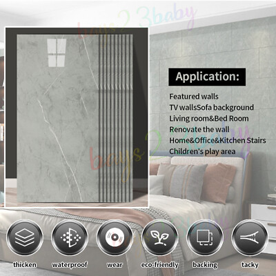 30Pcs Bathroom Kitchen Wall Panels PVC Cladding Shower Waterproof Tile ...