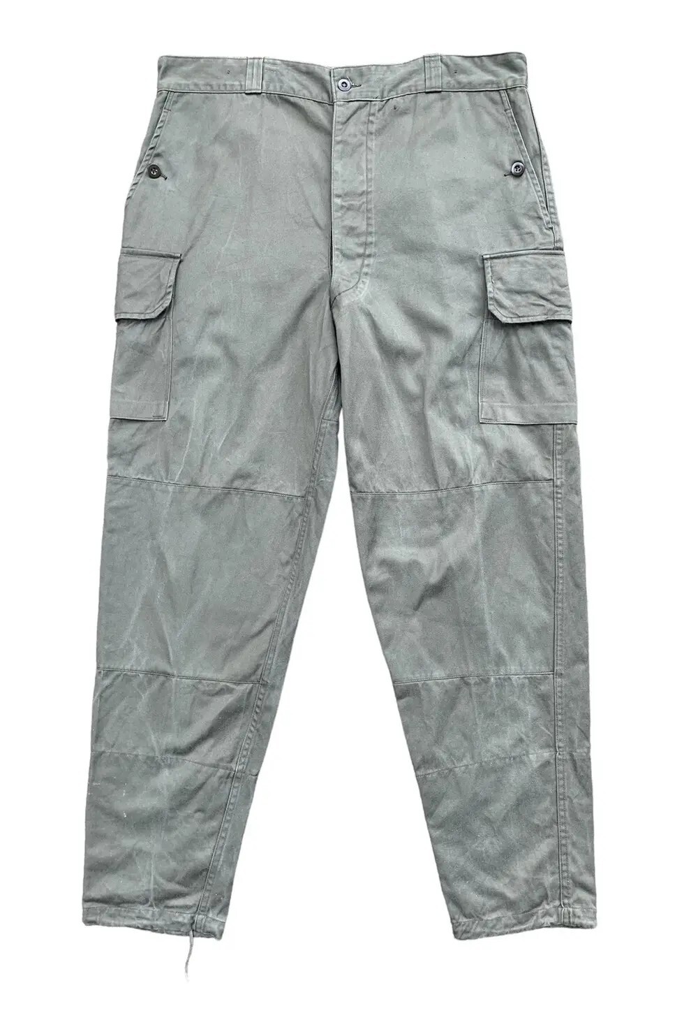 Rare.. Vintage Distressed French Army Cargo Pants - Gem