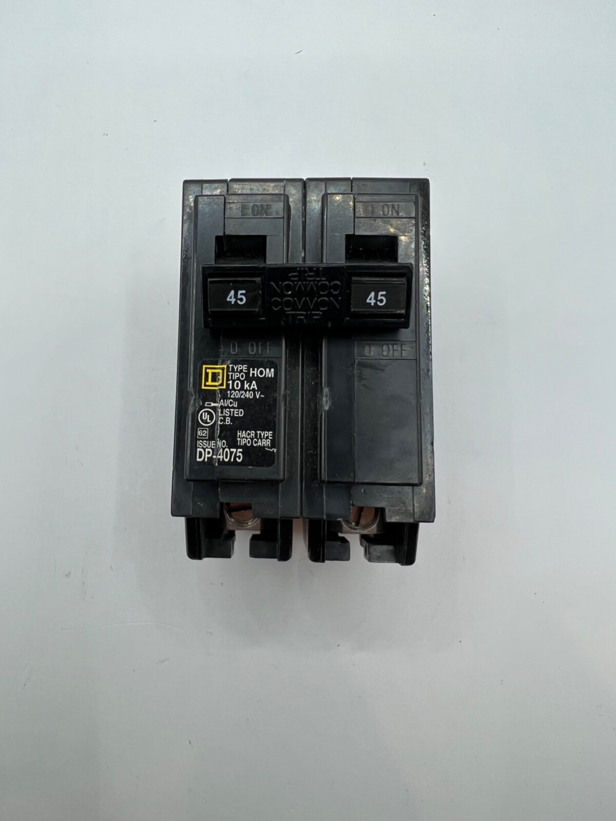 Square D HOM245 Homeline 2Pole 45 Amp 120/240 V AC 10K Plug In Type HOM ...