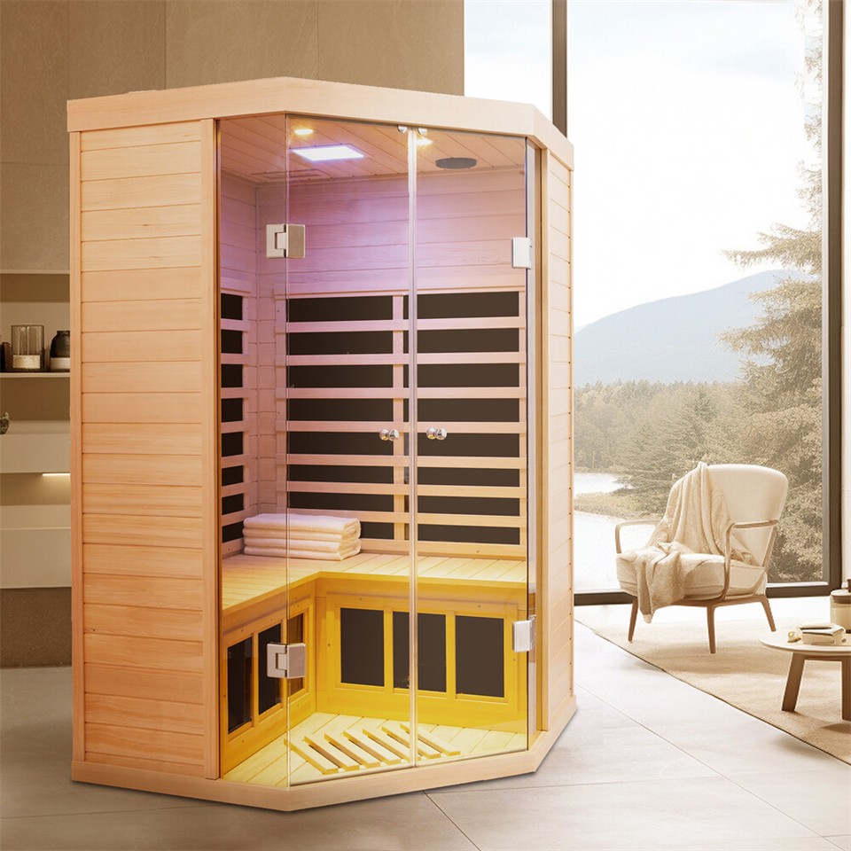 Two Persons Deluxe Transparent Version Hemlock Far Infrared Corner ...