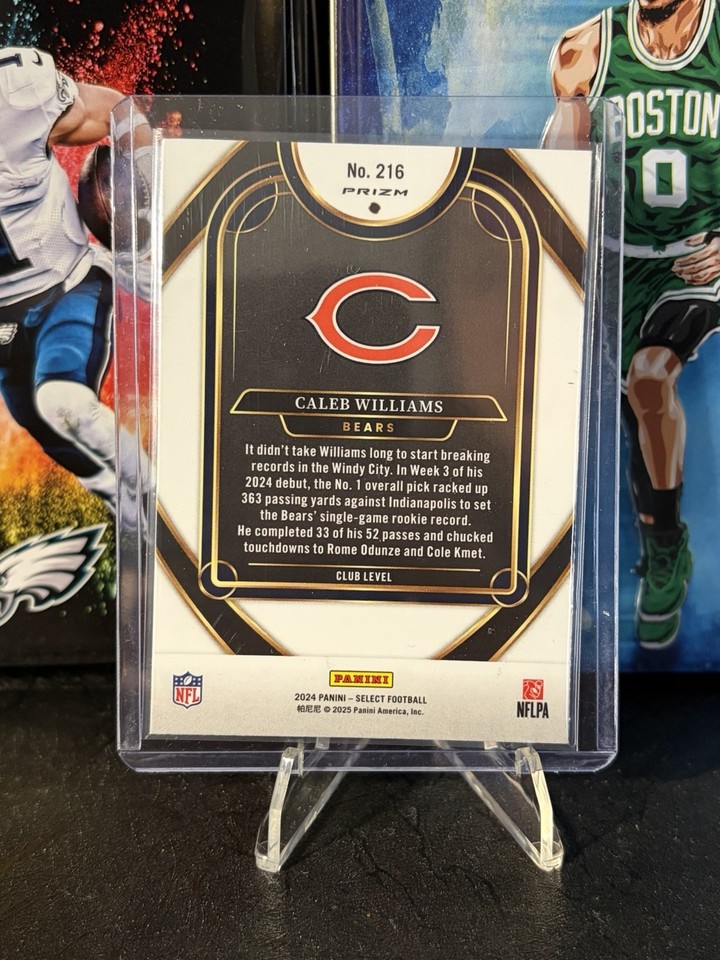 2024 Panini Select Caleb Williams Red White And Blue Prizm Club Level ...