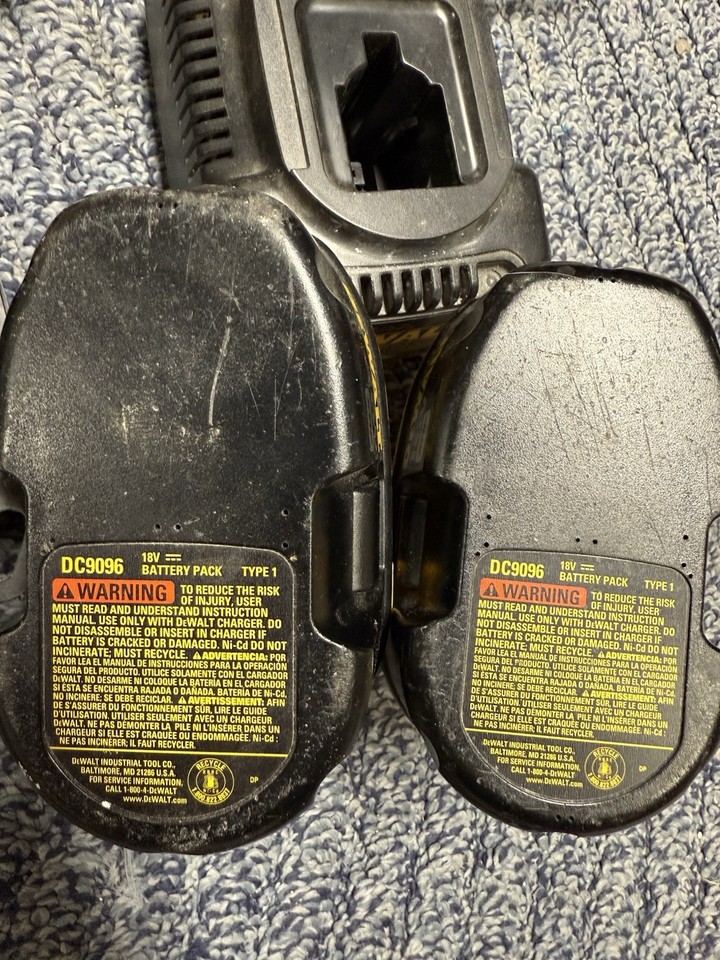 Dewalt DC925 18V 3-Speed 1/2" XRP Hammer Drill 3 Batteries & Charger ...