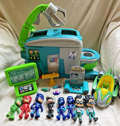 PJ Mask Romeo's Lab Playset W/ Accessories Vehicle Catboy Owlett Gekko ...