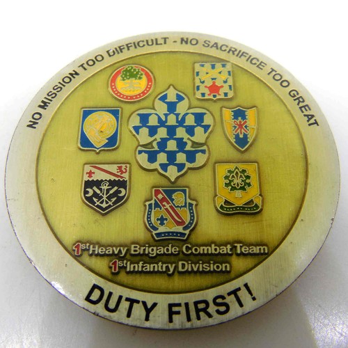 1ST HEAVY BRIGADE COMBAT TEAM 1ST INFANTRY DIVISION CHALLENGE COIN | eBay